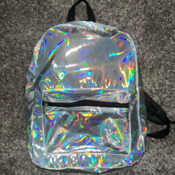 Bags | Holographic Backpack | Poshmark